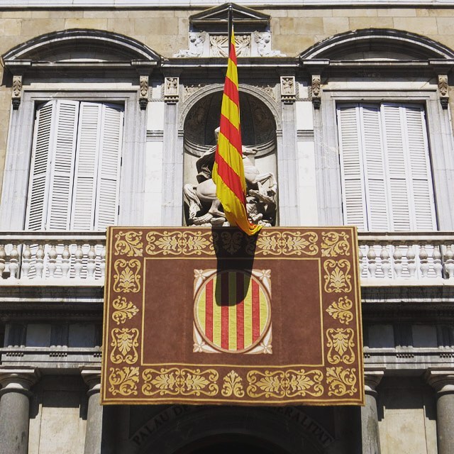 Typisch uit Catalonië: de Catalaanse vlag | Barcelona met Marta